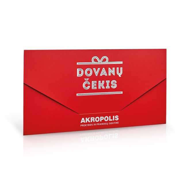 25 € ir 50 € „AKROPOLIO“ dovanų čekis