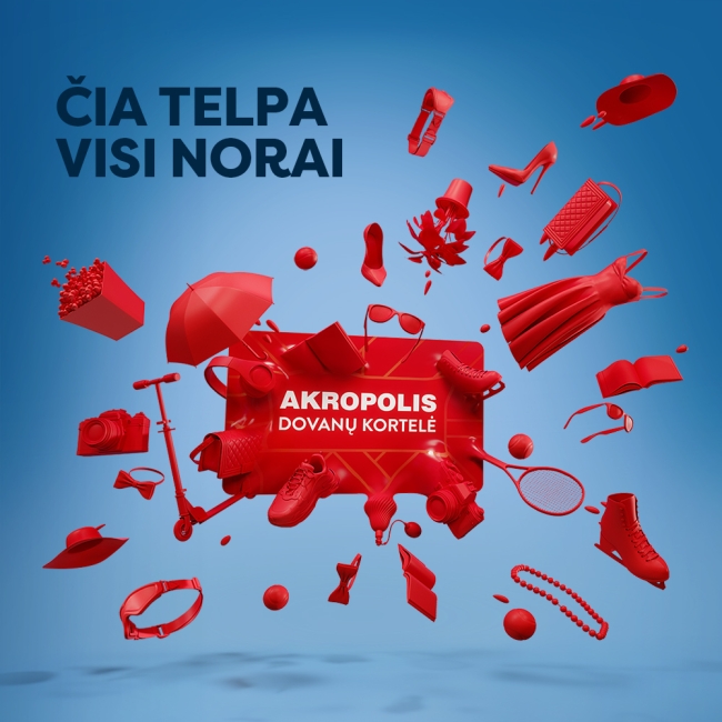 25 € ir 50 € „AKROPOLIO“ dovanų čekis